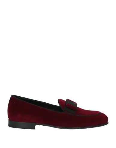 Dolce & Gabbana Loafers Burgundy Size Cotton, Viscose