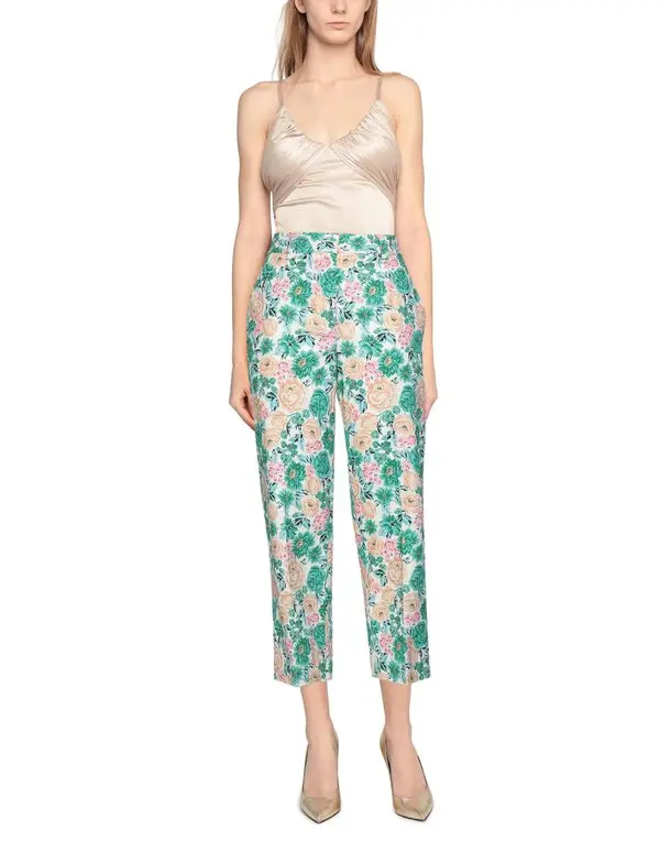 JUCCA Tapered Floral-print Pants - Green