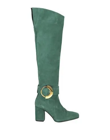Pinko Leather Boots - Dark Green