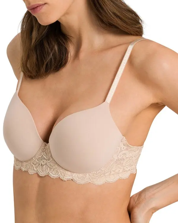 Hanro Luxury Moments T-shirt Bra - Beige