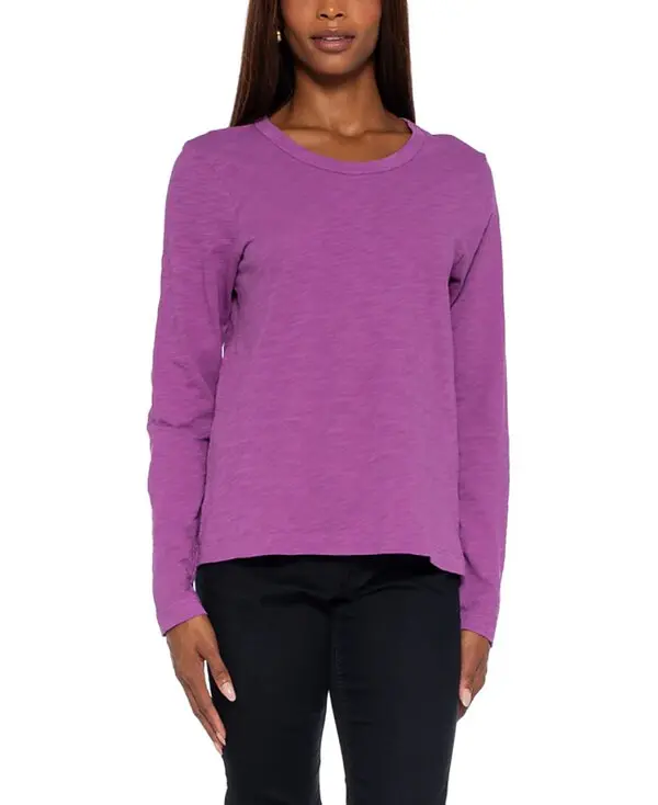 WILT CLOTHING Long Sleeve Crewneck Tee - Fig