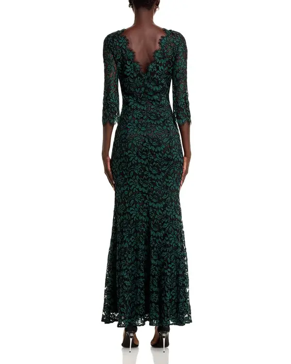 Eliza J Lace Gown - Hunter