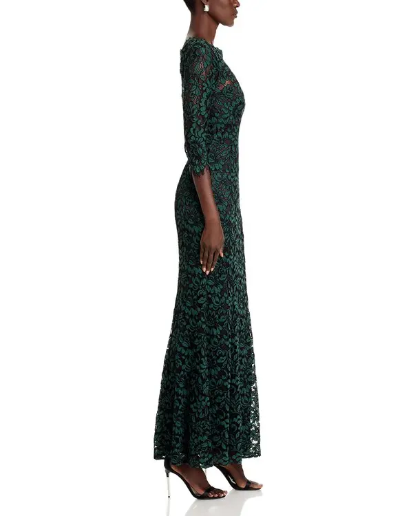 Eliza J Lace Gown - Hunter