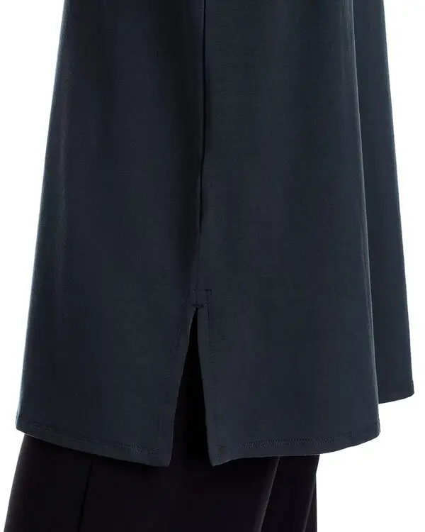Eileen Fisher Crewneck Tunic Tee - Graphite