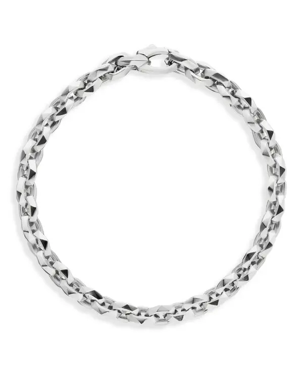 David Yurman Sterling Faceted Link Bracelet
