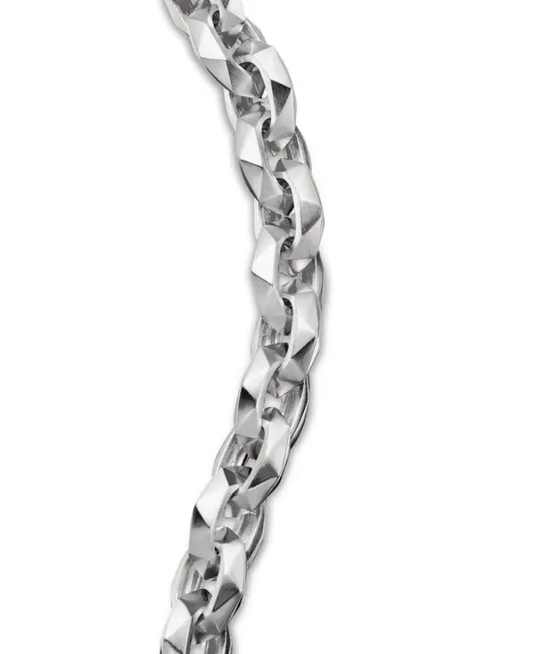 David Yurman Sterling Faceted Link Bracelet