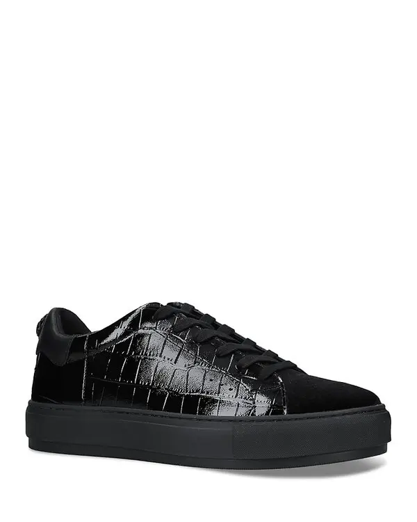 Kurt Geiger Laney Croc Embossed Sneakers