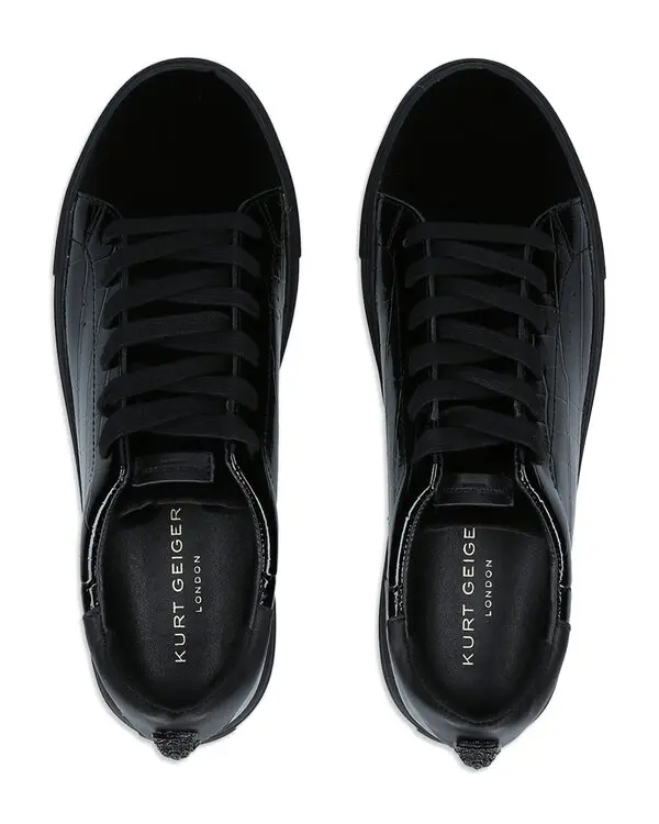 Kurt Geiger Laney Croc Embossed Sneakers
