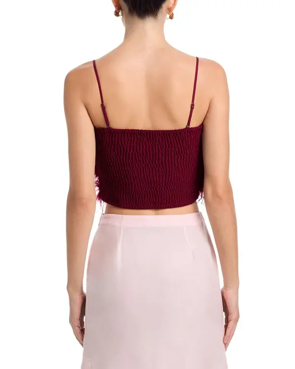 LUCY PARIS Milly Feather Top