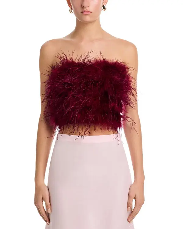 LUCY PARIS Milly Feather Top