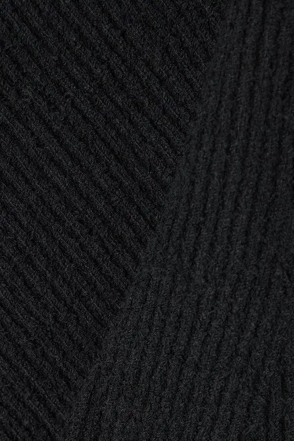 Wardrobe.NYC Strapless Ribbed Cotton-blend Top