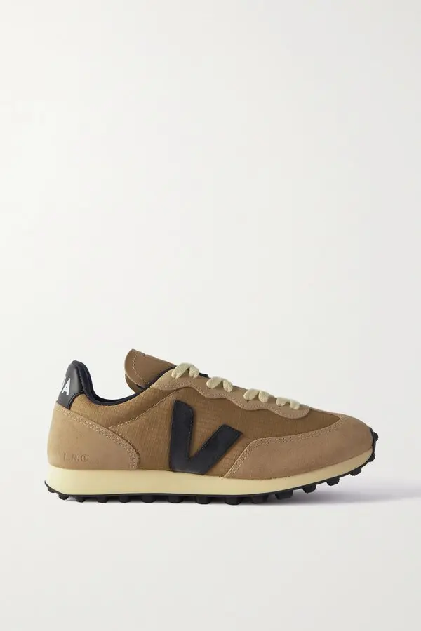 VEJA Rio Branco Suede And Leather-trimmed Alveomesh Sneakers