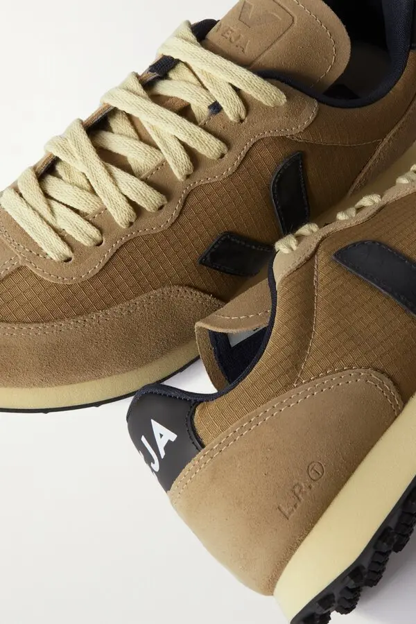 VEJA Rio Branco Suede And Leather-trimmed Alveomesh Sneakers