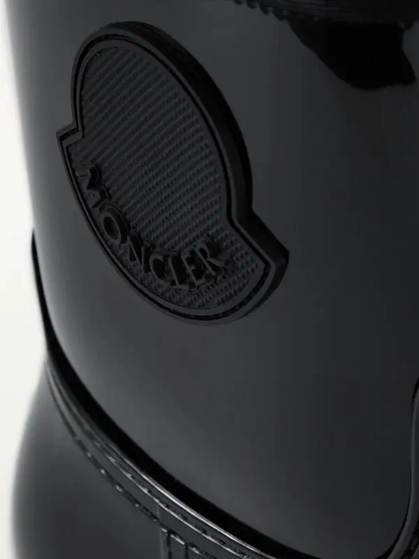 Moncler Ginette Glossed-rubber Rain Boots