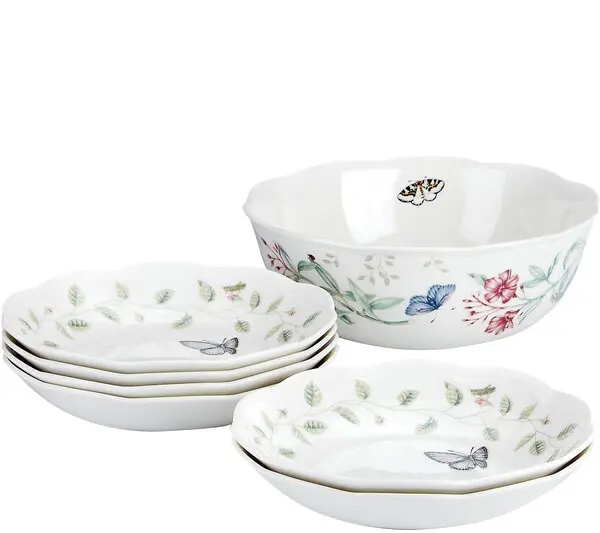 LENOX Butterfly Meadow 7-piece Pasta Set - One-color