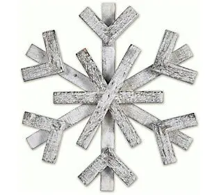 SUNSET VISTA DESIGNS White Wood Snowflake 10 - One-color