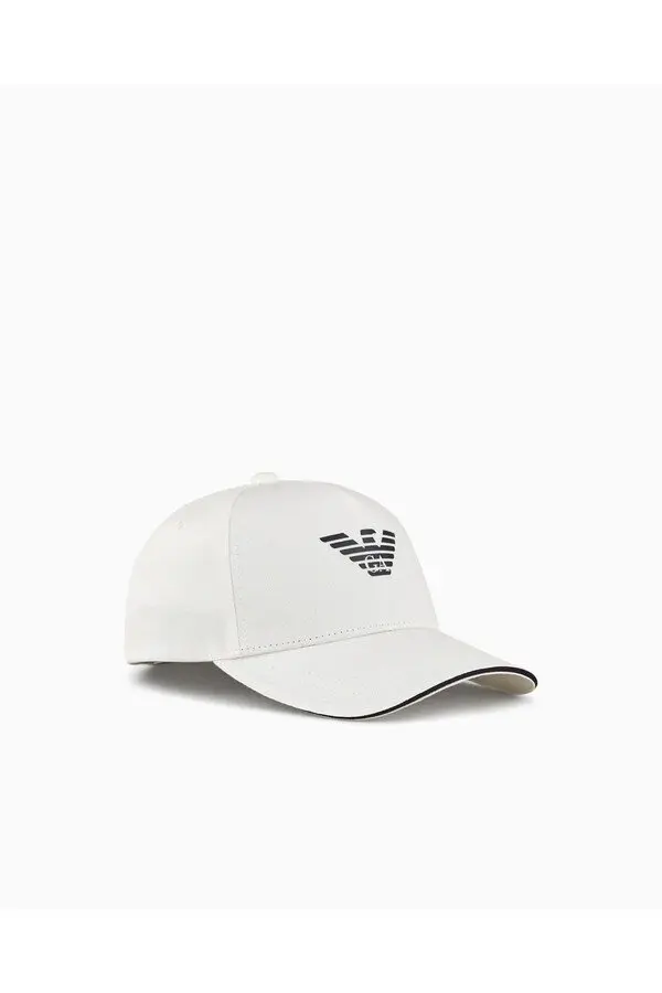 Emporio Armani Eagle-print Baseball Cap - White