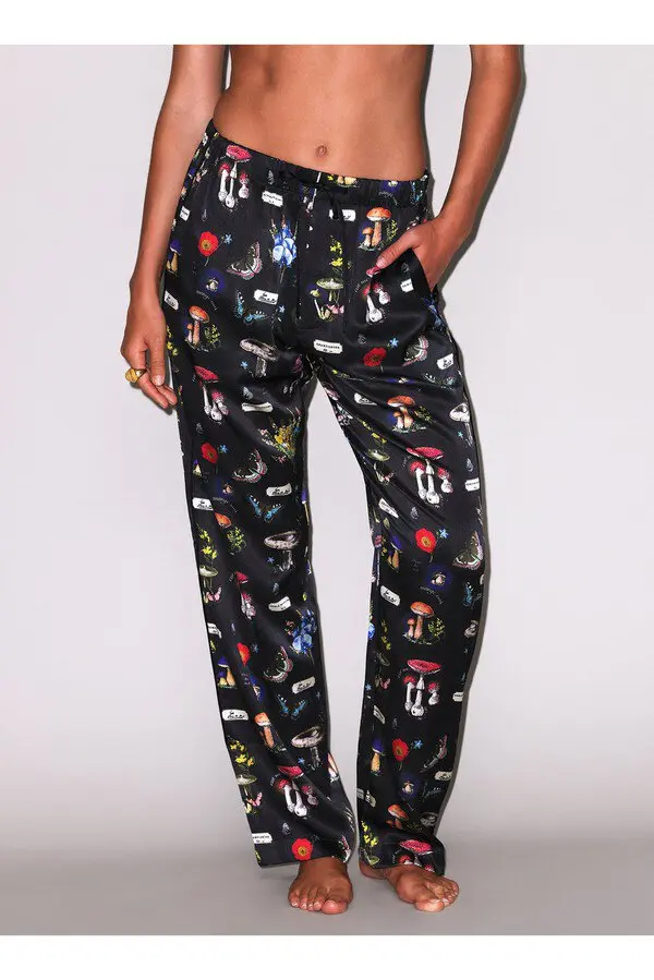 FLEUR DU MAL Magical Mushroom Pj Pant - Natural