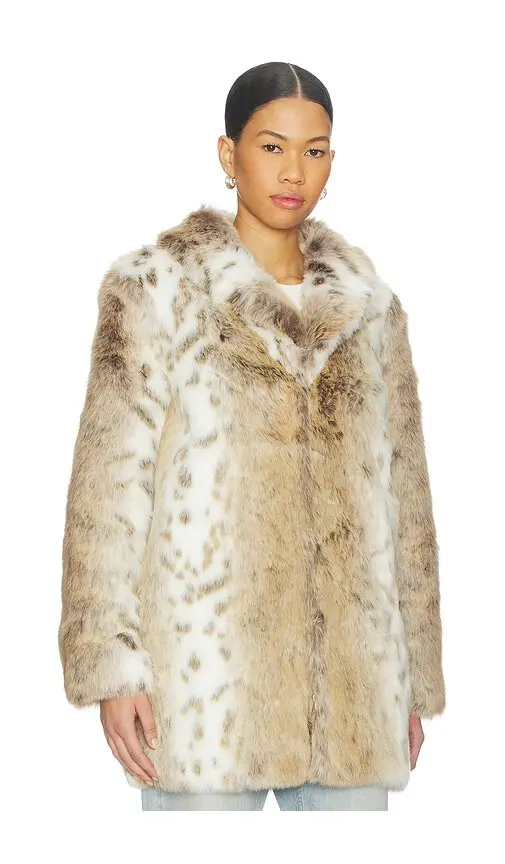Majorelle Faux Fur Coat - Arctic Fox