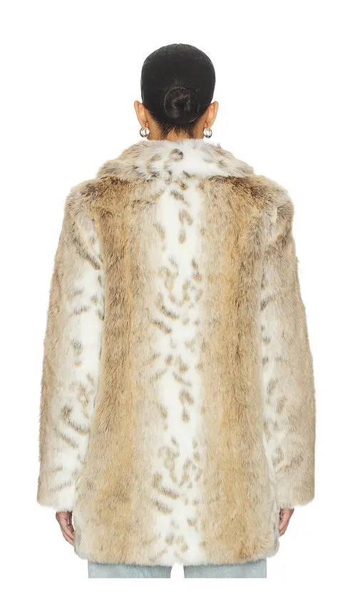Majorelle Faux Fur Coat - Arctic Fox