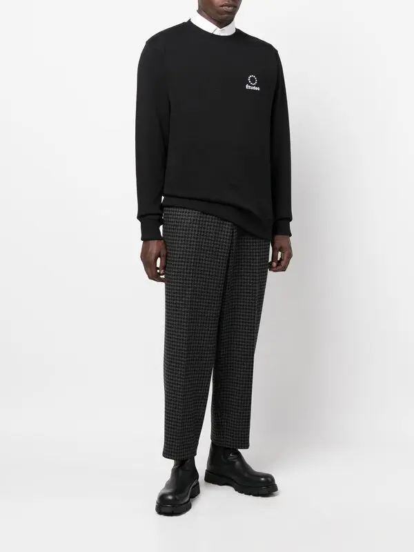 Études Studio Embroidered Logo Organic Cotton Sweatshirt