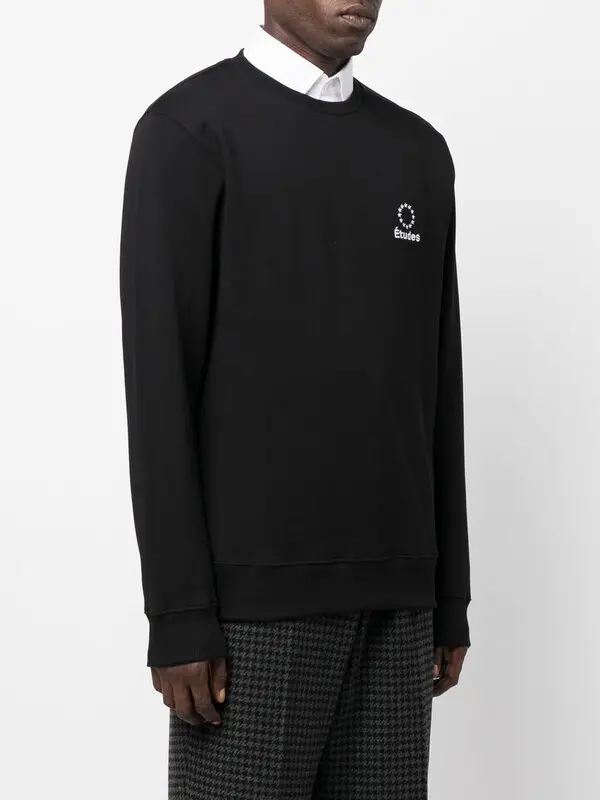 Études Studio Embroidered Logo Organic Cotton Sweatshirt