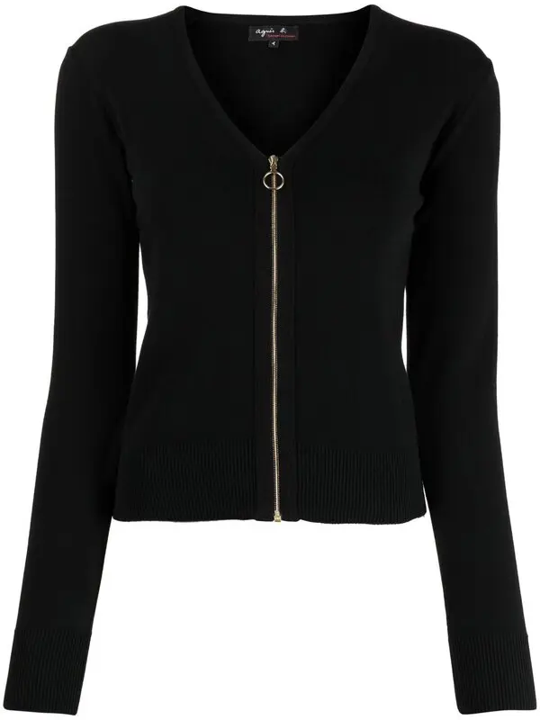 AGNES B. Diane Zipped Cardigan