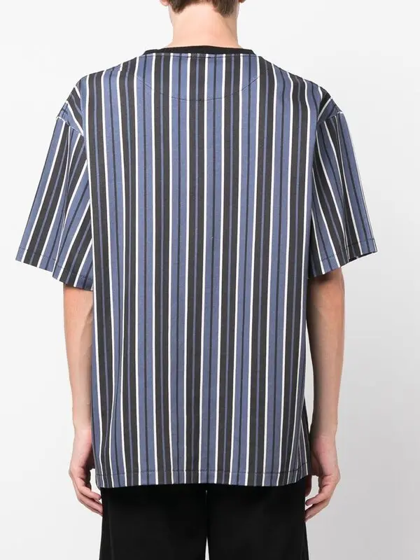 Kenzo Logo-patch Striped T-shirt
