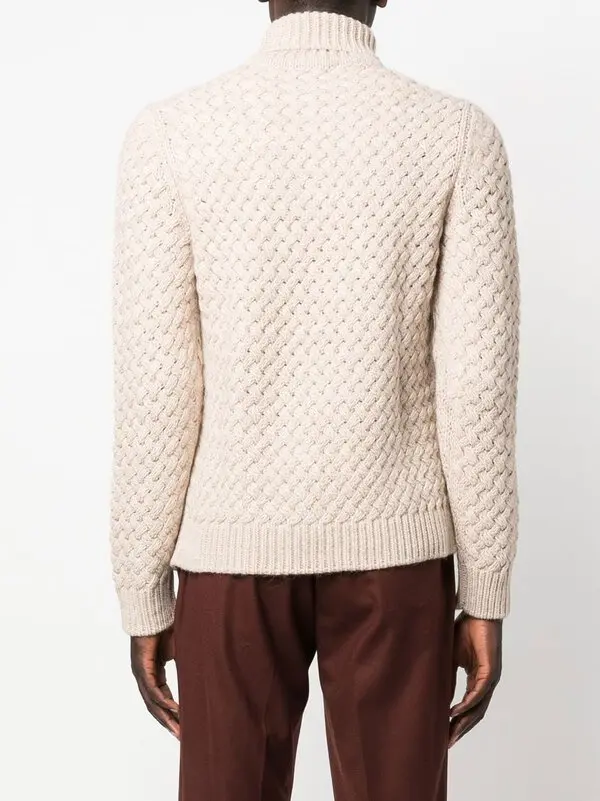 LARDINI Roll-neck Pullover Jumper - Neutrals