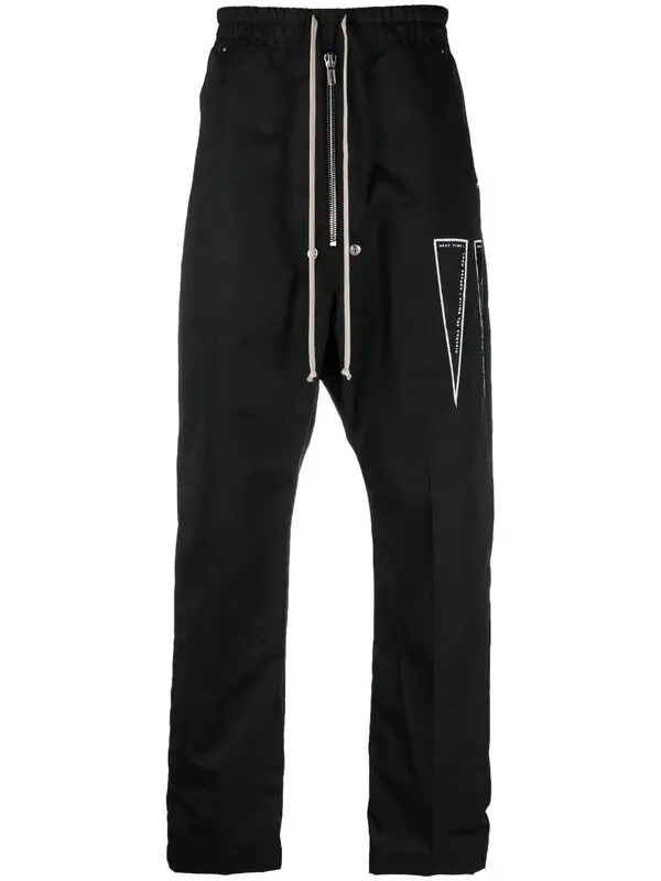Rick Owens Drop-crotch Trousers - Black
