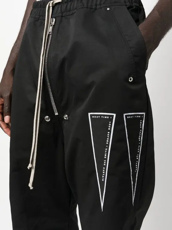 Rick Owens Drop-crotch Trousers - Black