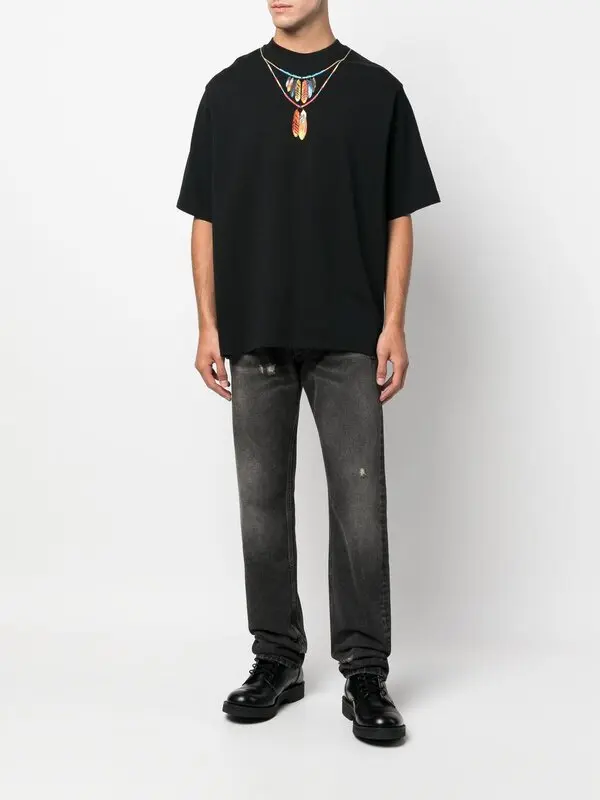 COUNTY OF MILAN Marcelo Burlon Cross Distressed Jeans