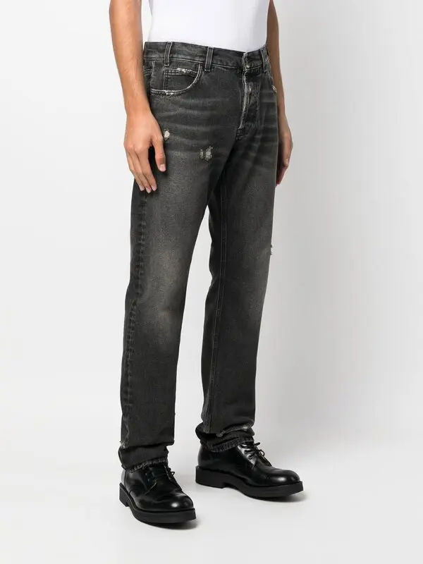 COUNTY OF MILAN Marcelo Burlon Cross Distressed Jeans