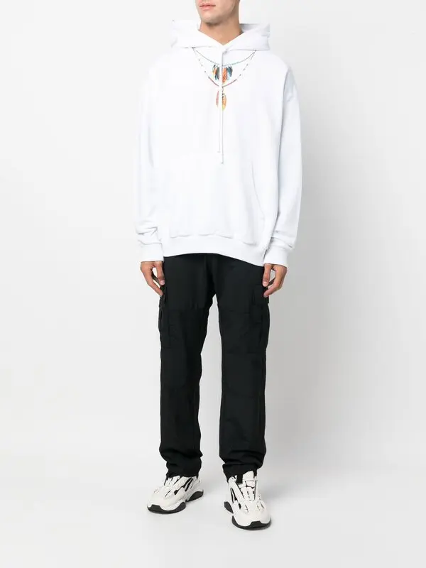 COUNTY OF MILAN Marcelo Burlon Logo-embroidered Cargo Trousers