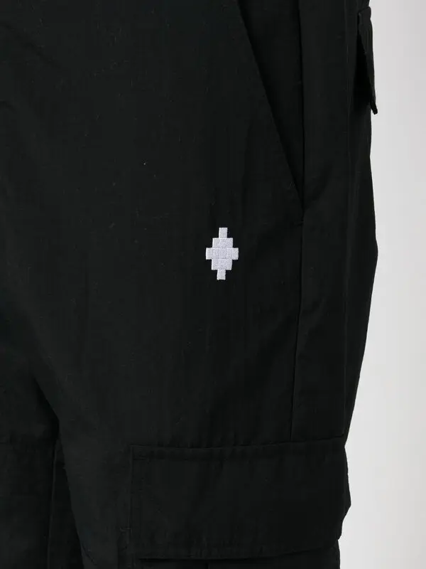 COUNTY OF MILAN Marcelo Burlon Logo-embroidered Cargo Trousers