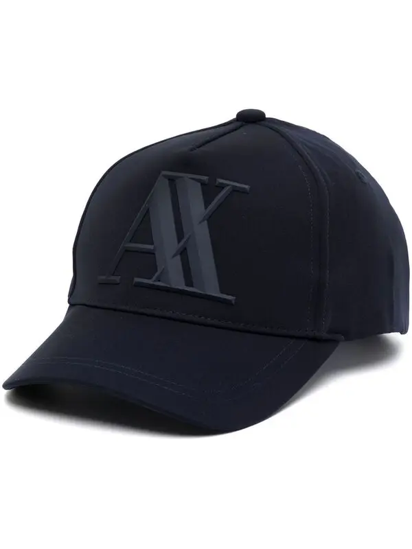 Armani Exchange Logo-plaque Cap - Blue