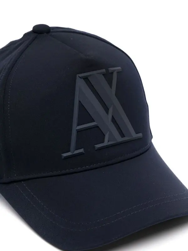 Armani Exchange Logo-plaque Cap - Blue