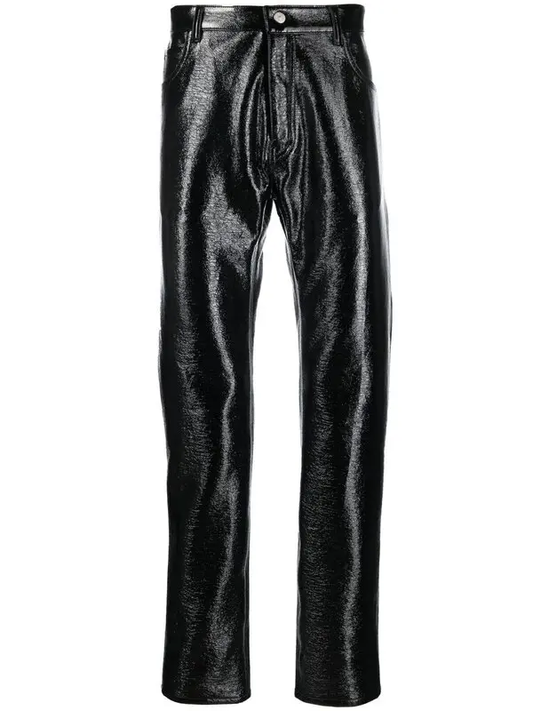 COURREGES Vinyl Straight-leg Trousers