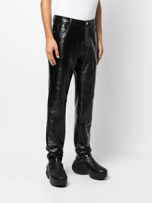 COURREGES Vinyl Straight-leg Trousers