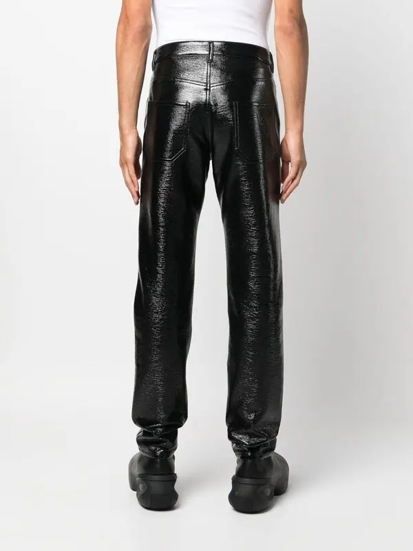 COURREGES Vinyl Straight-leg Trousers
