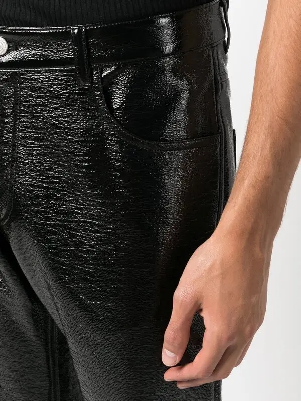 COURREGES Vinyl Straight-leg Trousers