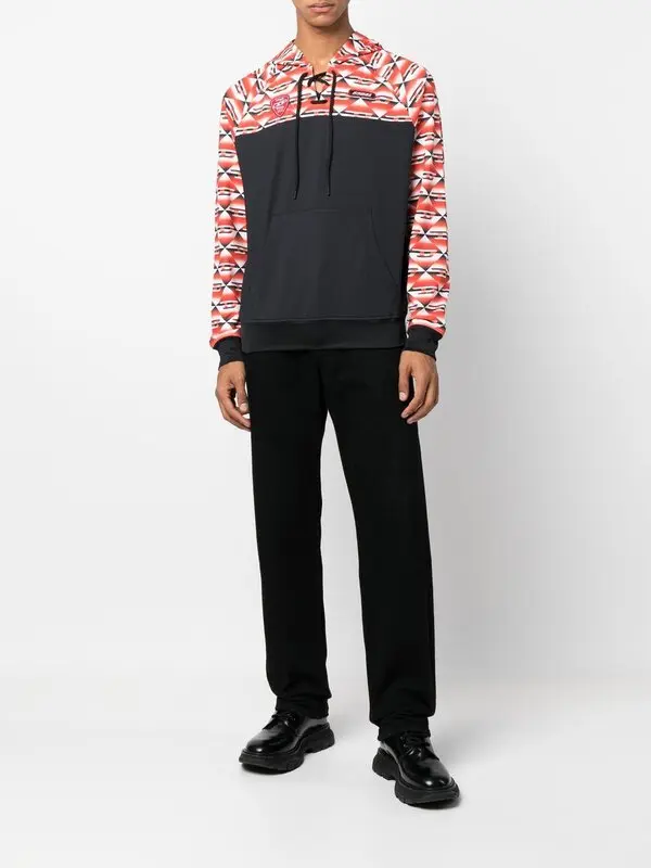 DIESEL® Monogram Paneled Hoodie
