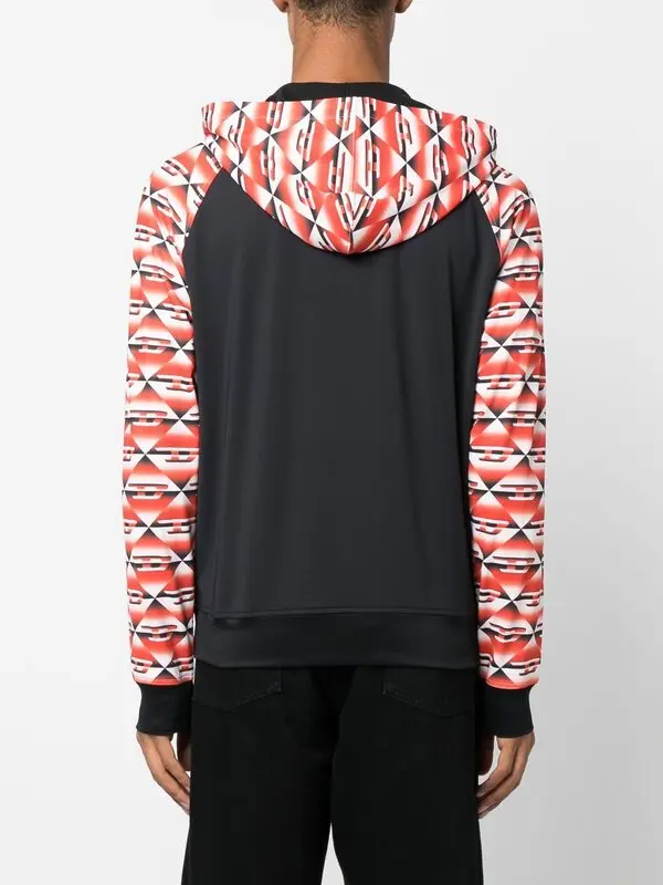 DIESEL® Monogram Paneled Hoodie