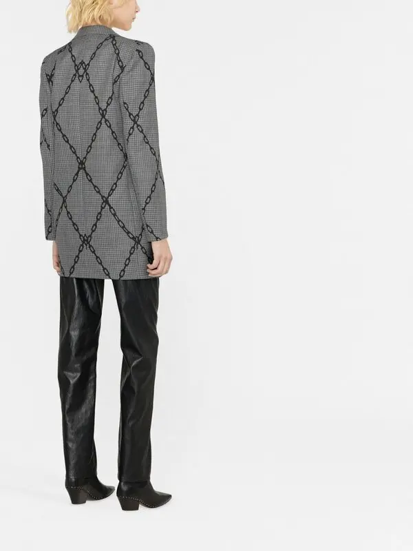 Philosophy Di Lorenzo Serafini Chain-link Print Blazer