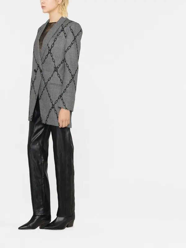 Philosophy Di Lorenzo Serafini Chain-link Print Blazer