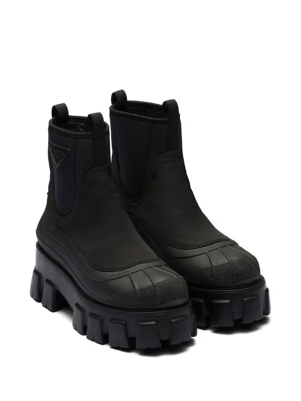 Prada Moonlith Gabardine Ankle Boots