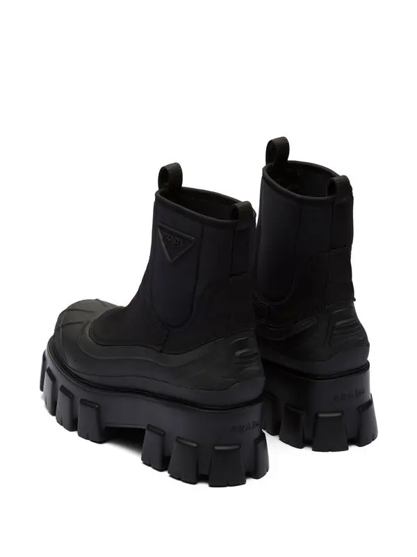 Prada Moonlith Gabardine Ankle Boots