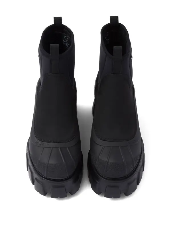 Prada Moonlith Gabardine Ankle Boots