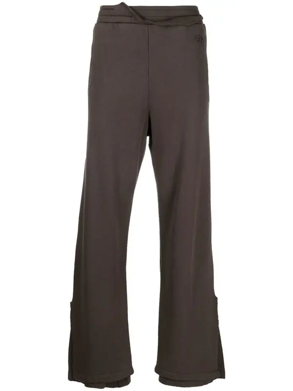 DIESEL® P-toppal Logo-embroidered Wide-leg Track Pants