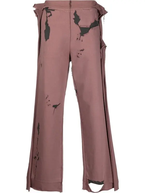 DIESEL® P-martainoff Devoré-effect Track Pants - Pink